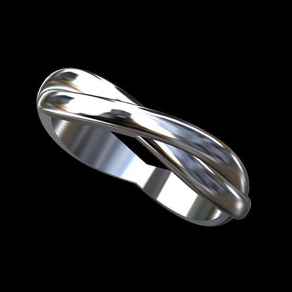 Double Infinity Ring - Etsy
