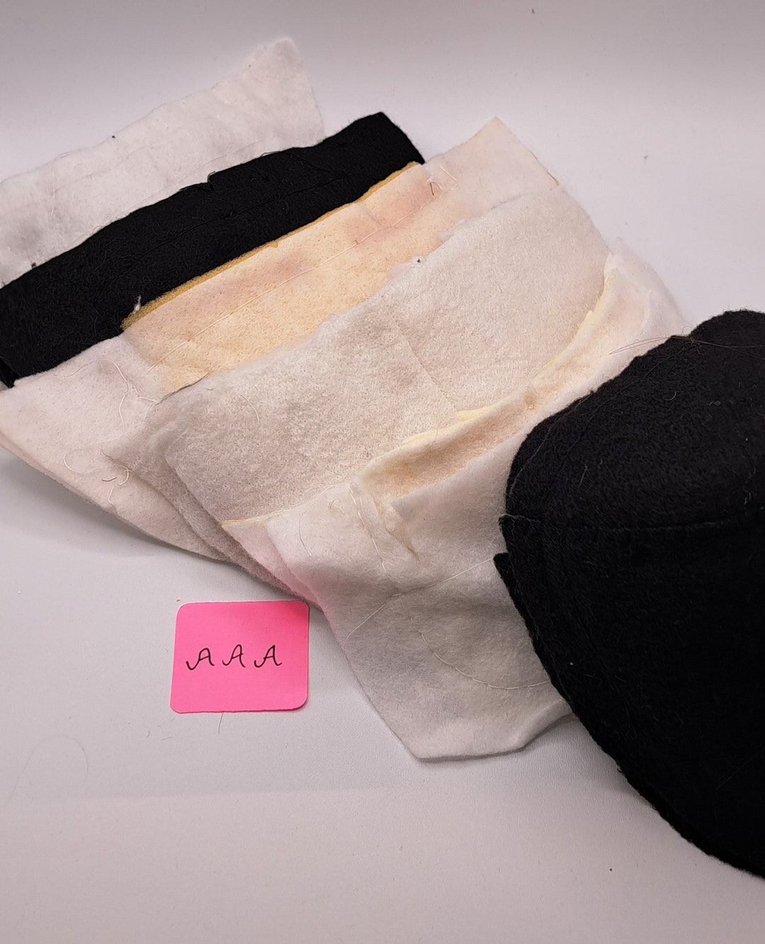 Shoulder Pads Lot of 6 Various Sizes Colors Textures Upcycled Sewing ...