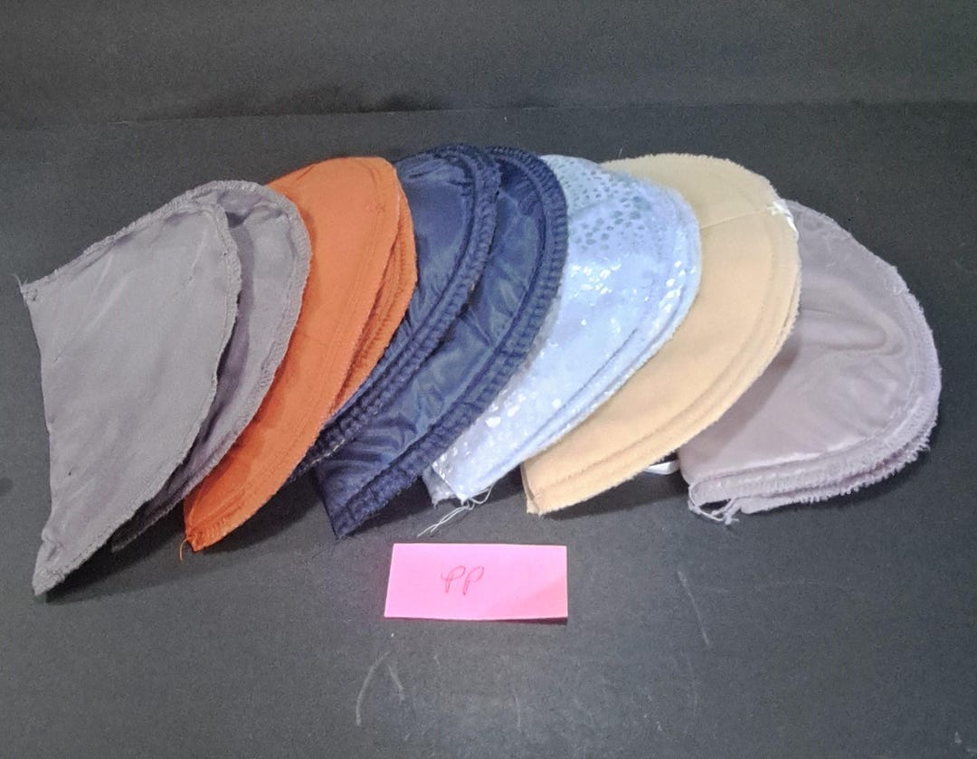 Shoulder Pads Lot of 6 Various Sizes Colors Textures Upcycled Sewing ...