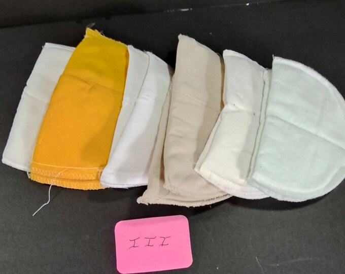 Shoulder Pads Lot of 6 Various Sizes Colors Textures Upcycled Sewing ...