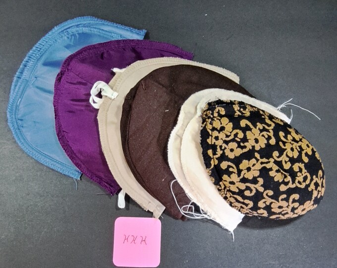 Shoulder Pads Lot of 6 Various Sizes Colors Textures Upcycled Sewing ...