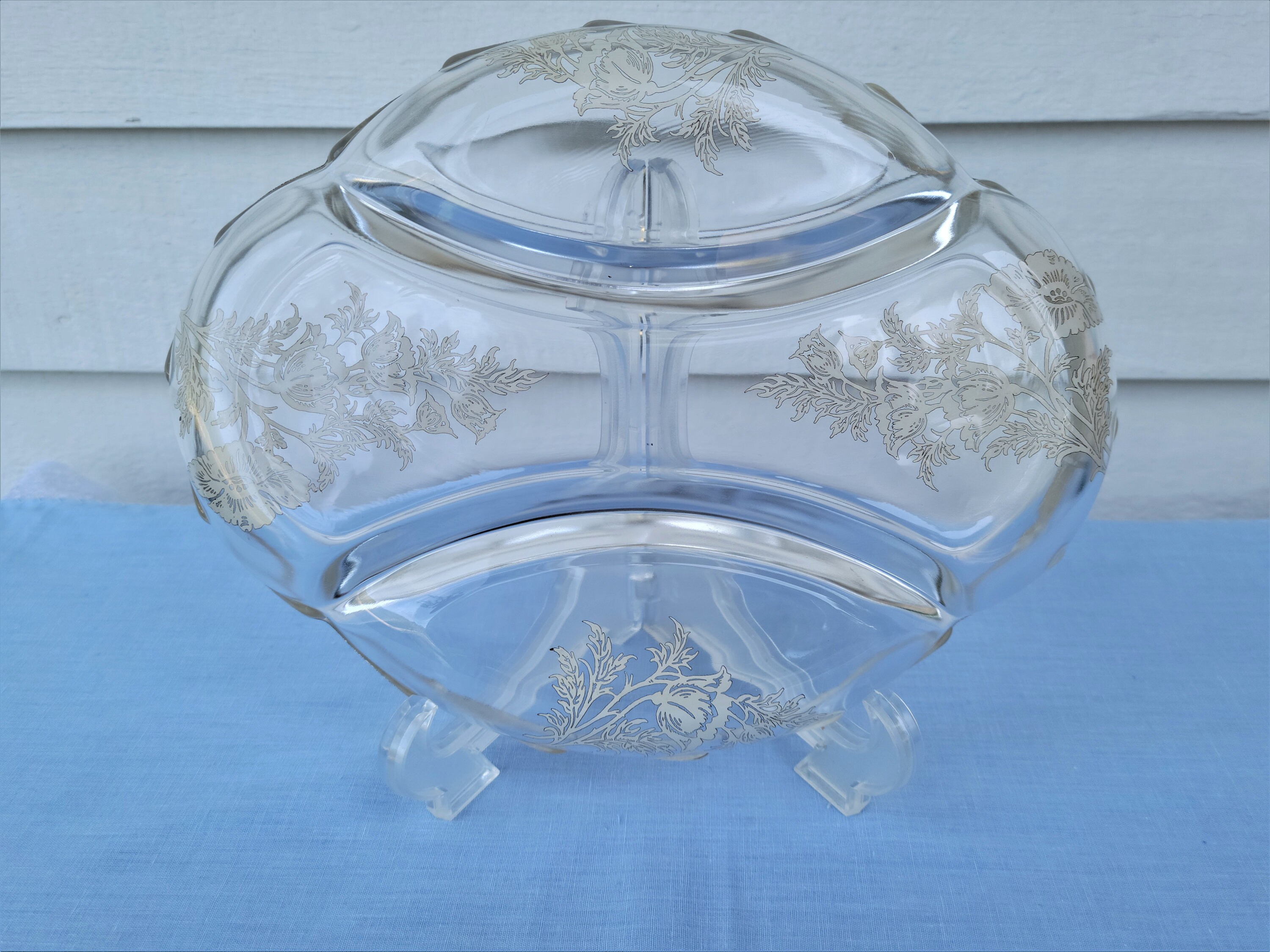 Vintage 1950s Silver City Glass Company Flanders Design - Etsy