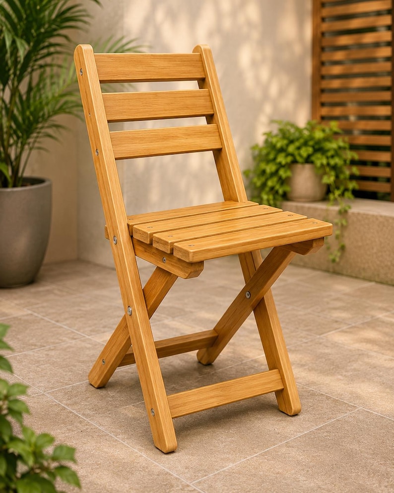 DIY Folding Wooden Chair Plans | Portable Foldable Chair Woodworking ...