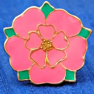 Heraldic Rose Pendants in a Rainbow of Colors, Handmade Rose Necklaces ...