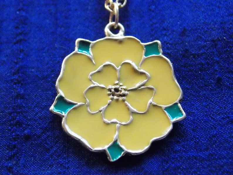 Heraldic Rose Pendants in a Rainbow of Colors, Handmade Rose Necklaces ...