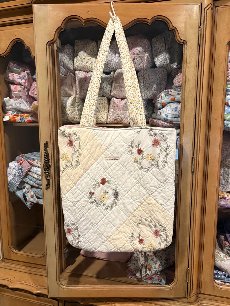 The Rainy Handmade Upcycled Vintage Quilt Tote Bag - Etsy