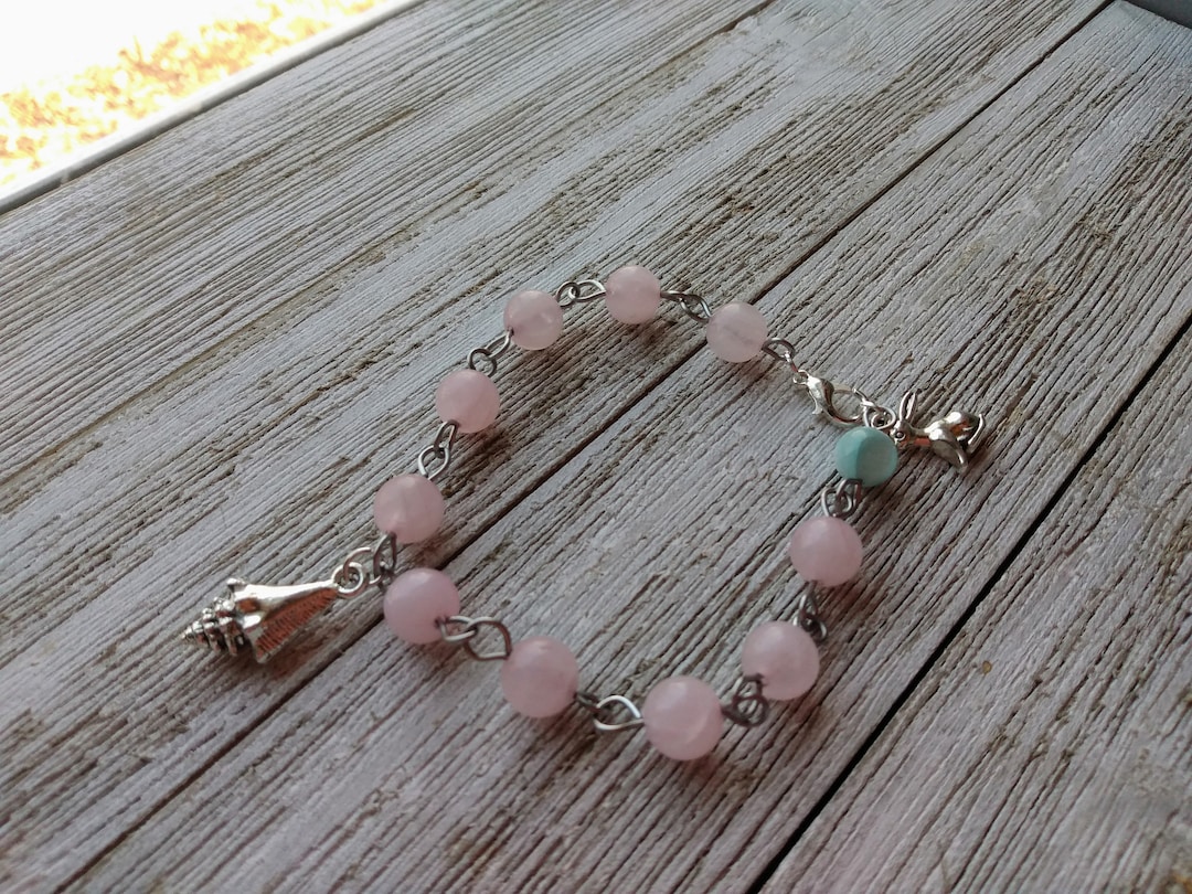 Aphrodite or Venus Prayer Bead Bracelet With Rose Quartz &green ...