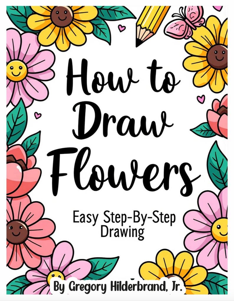 How to Draw Flowers - Etsy UK