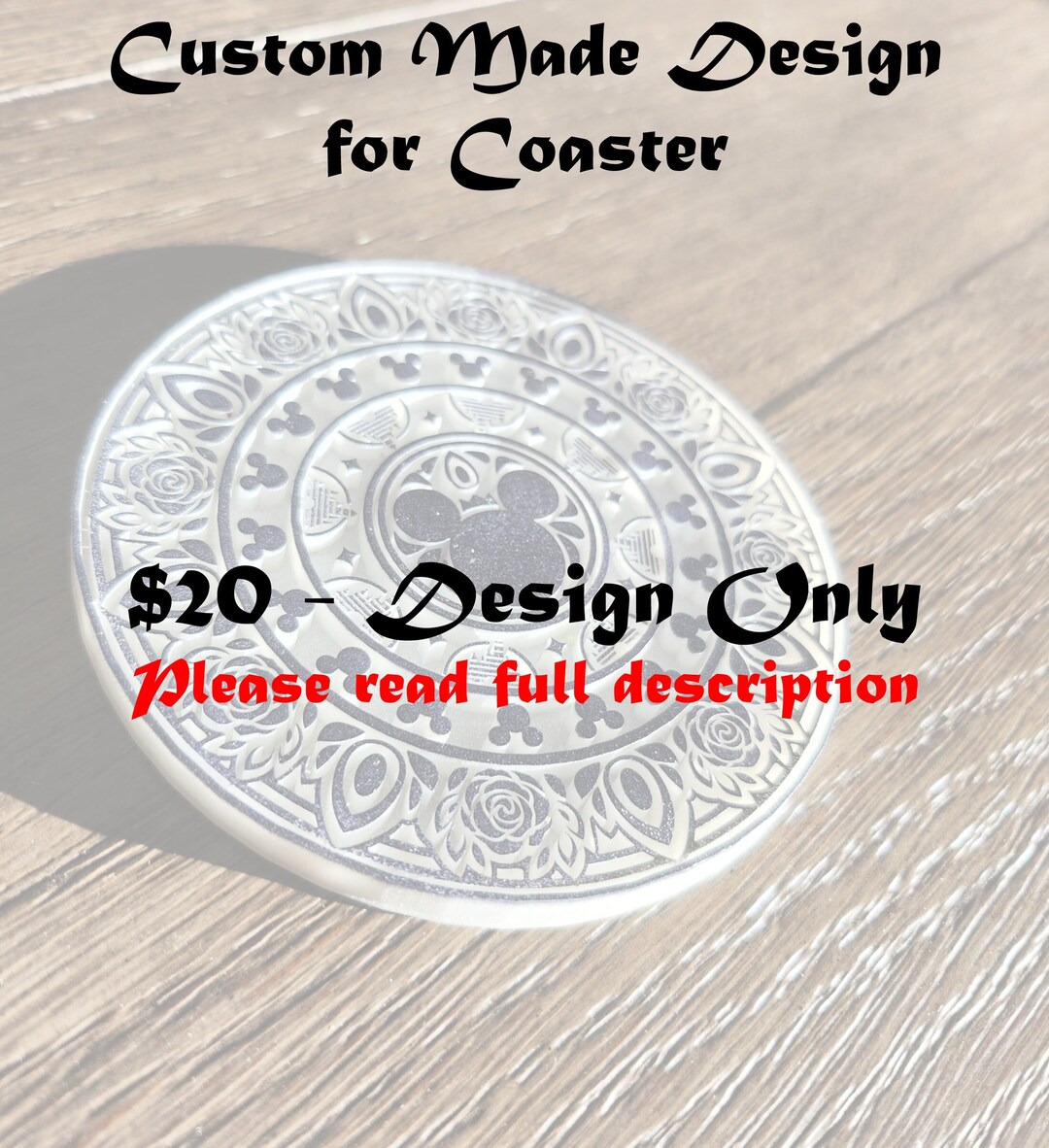 Custom Made Design for Coaster - Design Only - Etsy