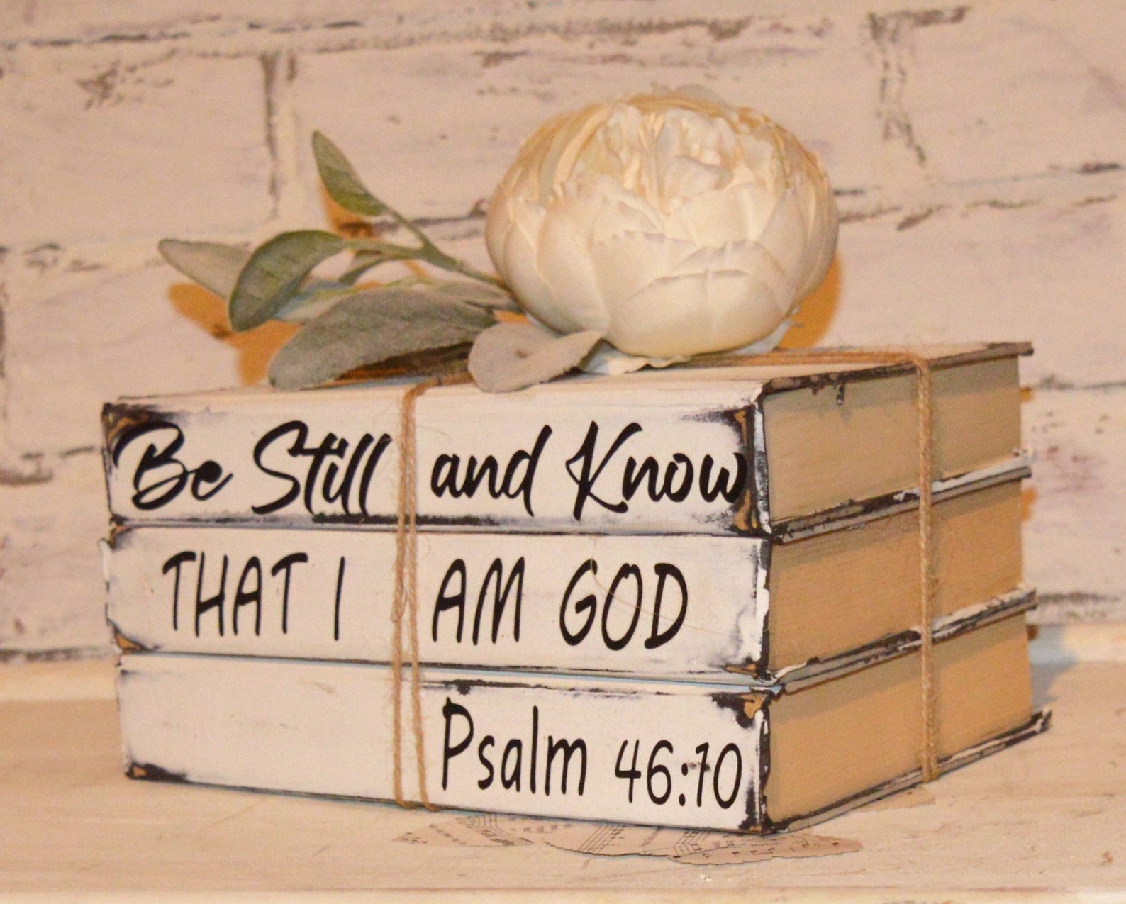 Old Book Stack, Farmhouse Decor, Staging Decor, Vintage Books, Bible ...