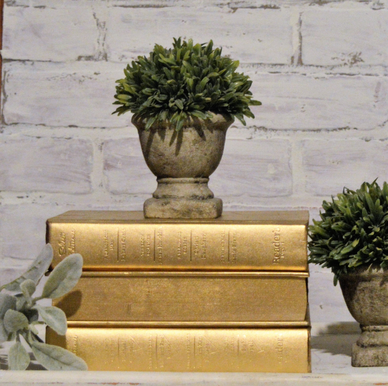 Decorative Books Designer Book Decor Bookshelf Decor Gold - Etsy