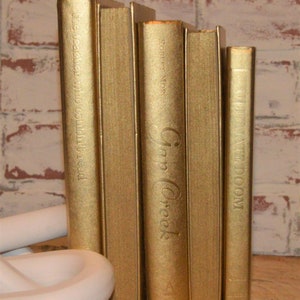 Gold Designer Books, Wedding Table Decor, Home Staging, Photo Prop ...