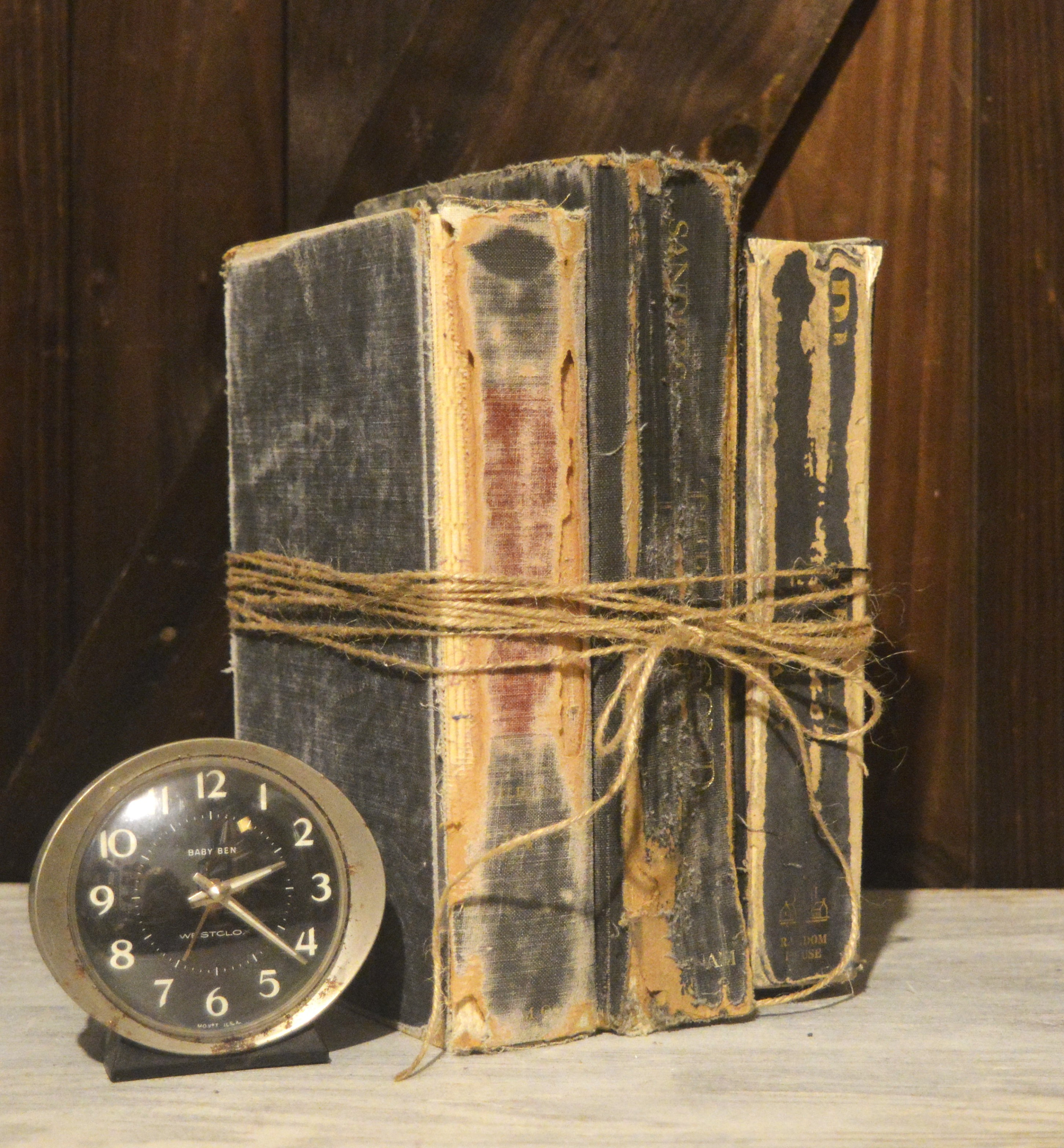 Vintage Book Bundle: Rustic Unbound Books for Neutral Decor - Etsy