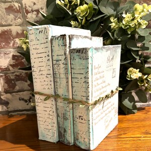 Old Book Stack, Rustic Book Decor, Fairytale Designer Books, Nursery ...