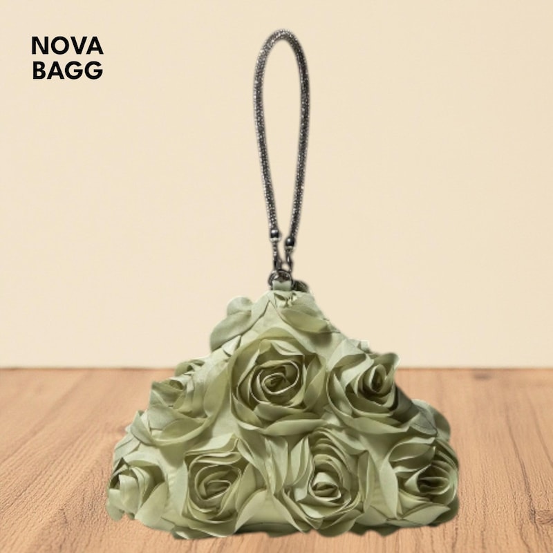 Rosen clutch tasche - Etsy.de
