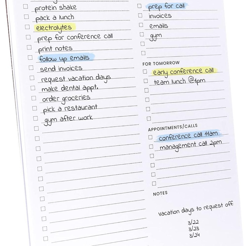 Daily to Do Organizer Pad - Etsy