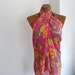 Summer Pareo, Beach Pareo, Soft Pink Yellow Green Pareo, Women Scarf ...
