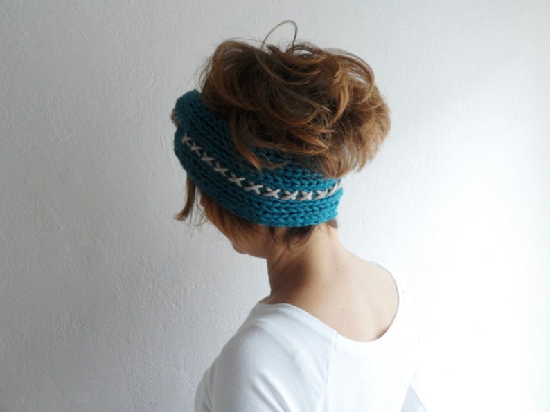 Knitted Headband Turban Headband Chunky Earwarmer Twist Headband Hair