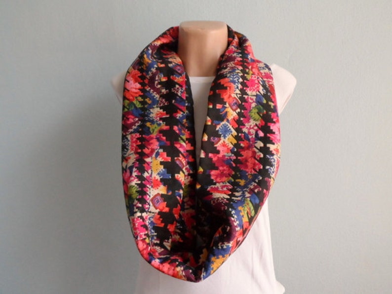 Colorful Loop Scarf, Cirle Scarf, Loop Scarf, Ethnic Scarf, Women Scarf ...