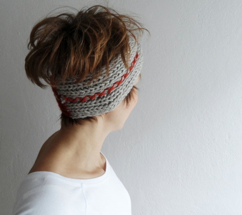 Knitted Headband Turban Headband Chunky Earwarmer Twist Etsy