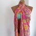 Summer Pareo, Beach Pareo, Soft Pink Yellow Green Pareo, Women Scarf ...