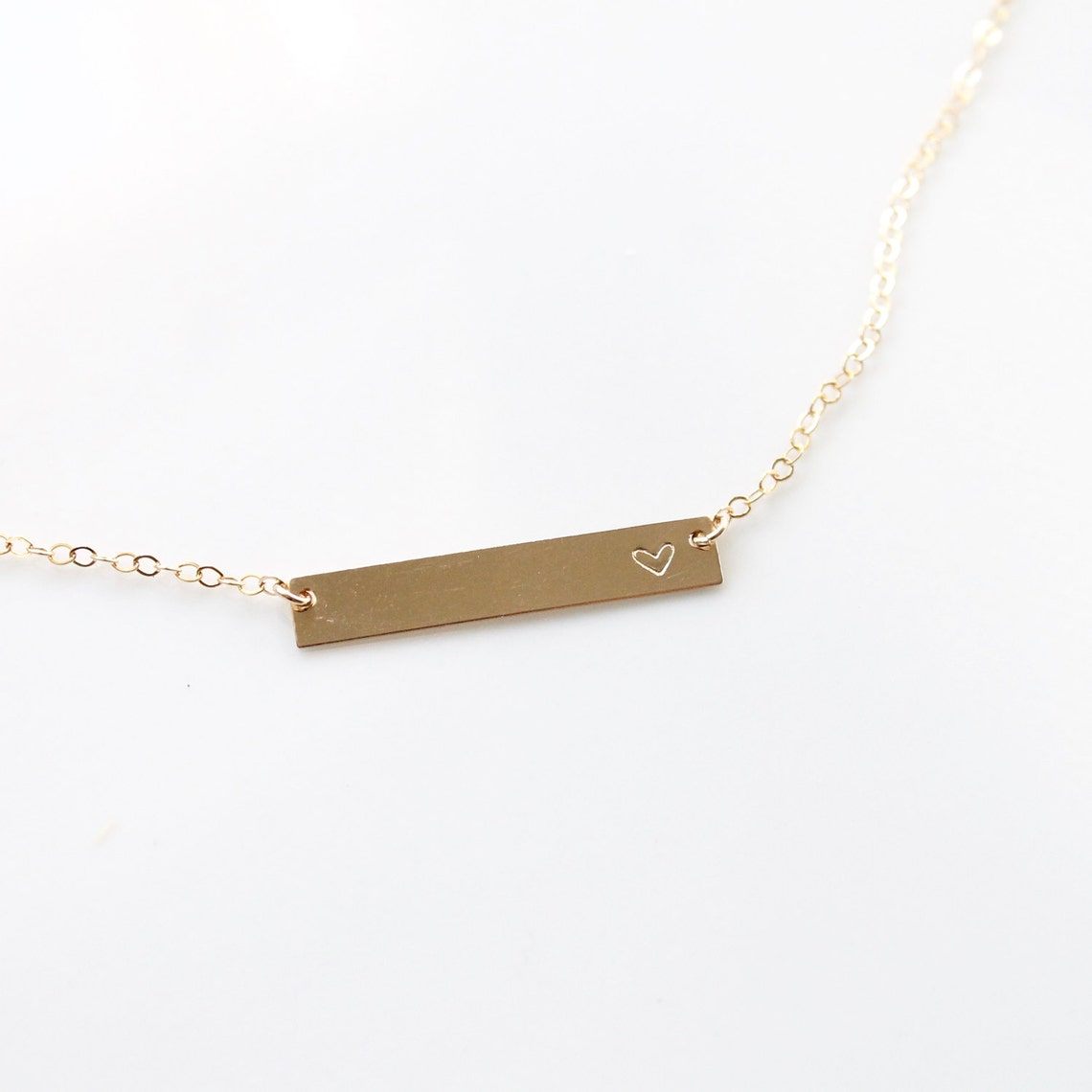 Heart Necklace / Simple Jewelry / Everyday Jewelry / Gift Idea ...