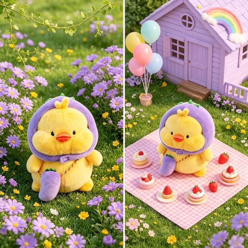 Cute Duck Children's Doll, 9-inch Cute Mini Toy | Sleeping Pillow ...
