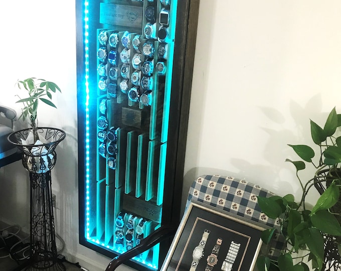 Watch Case/watch Display Case/watch Box/led Timepiece Cabinet/wall ...