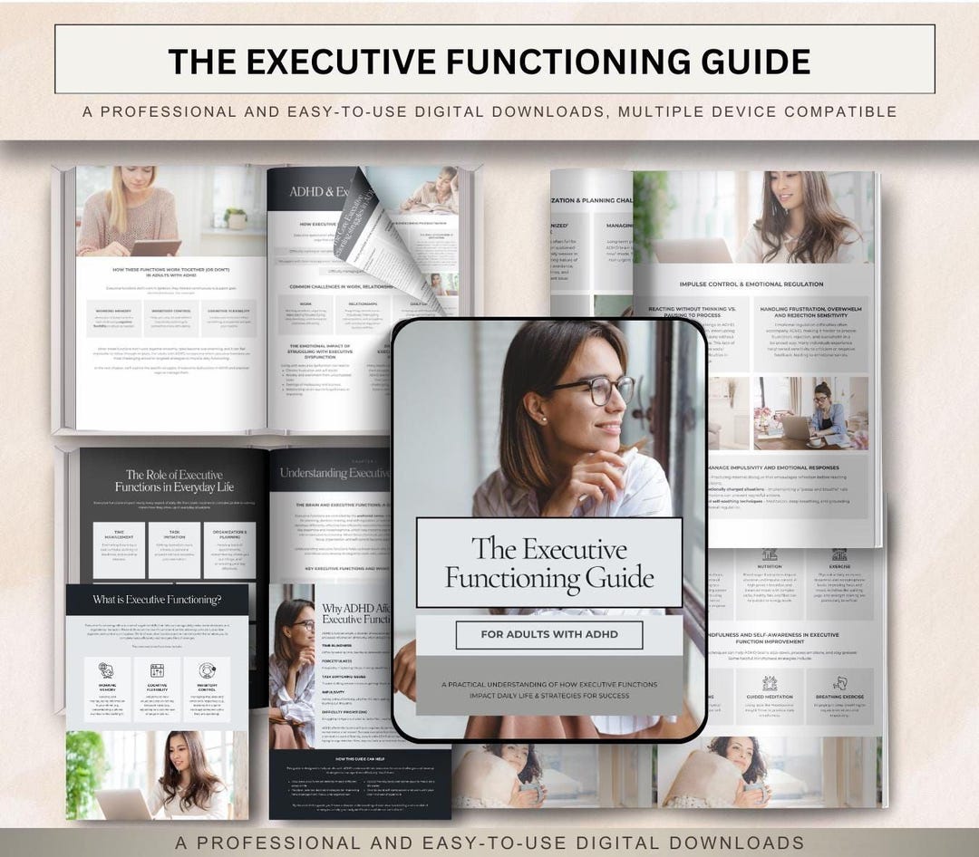 Productivity Planner: Executive Functioning and ADHD Guide (printable ...
