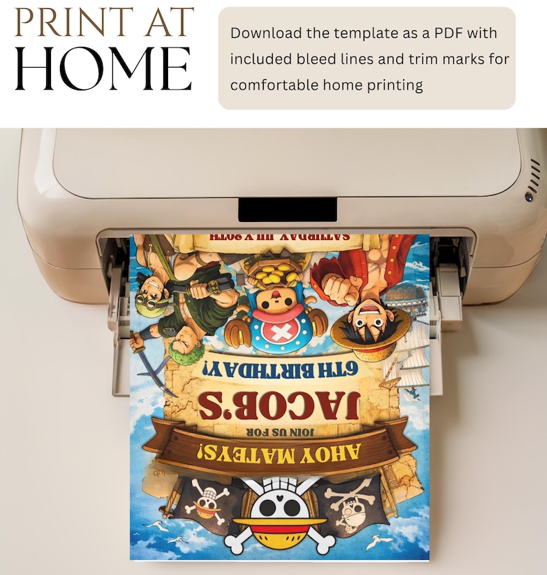 Birthday Invitation: Pirate Treasure Hunt - Editable Printable Card ...
