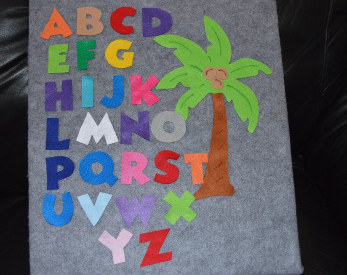 Chicka Chicka Boom Boom Inspired FELT Story ... 3" Letters - Etsy