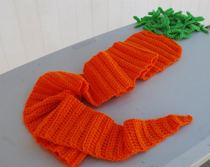 Crocheted Carrot Scarf - Etsy