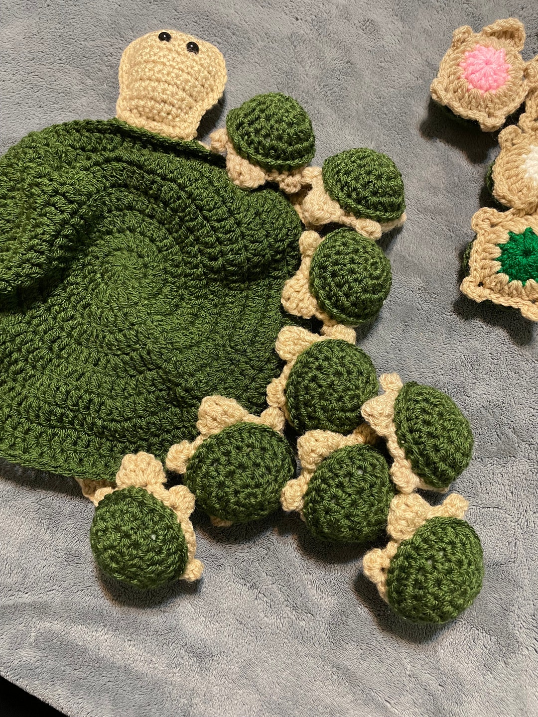 Crocheted Turtle Memory Game With 20 Baby Turtles - Etsy