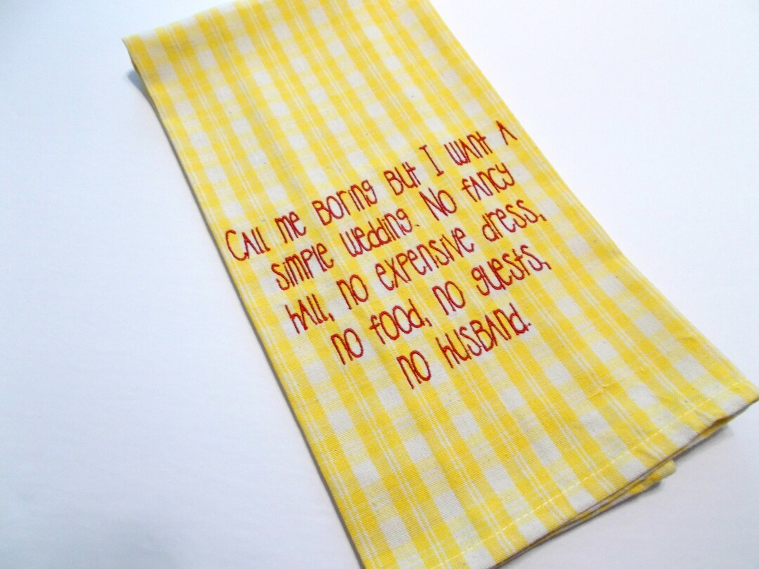 Wedding Humor - Inappropriate Wedding - Divorce Towel - Divorce Gift ...