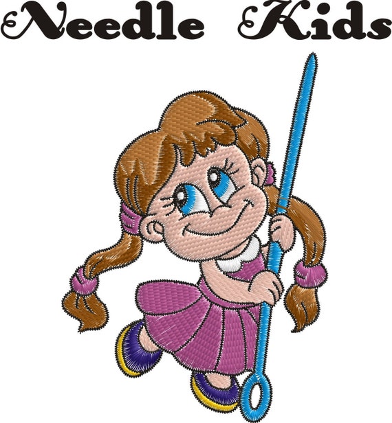 Digital Download Needle Kids Machine Embroidery Designs 10 | Etsy