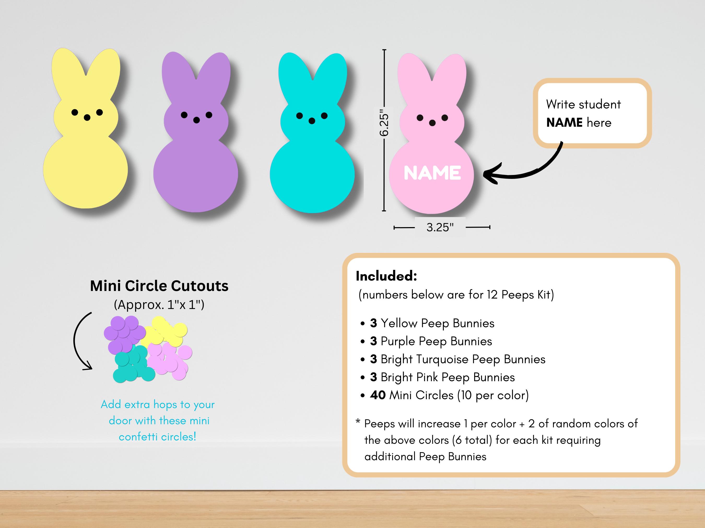 PEEPS Bunny - Precut Easter Door Decoration, Spring, April Classroom ...
