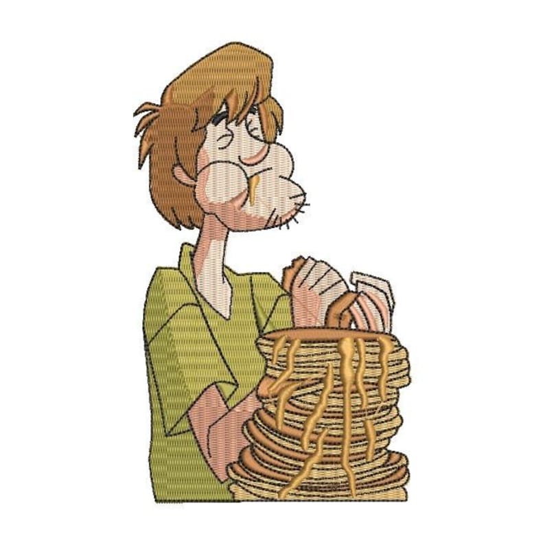 Cartoon Guy Sandwiches Embroidery Design, Machine File (instant ...