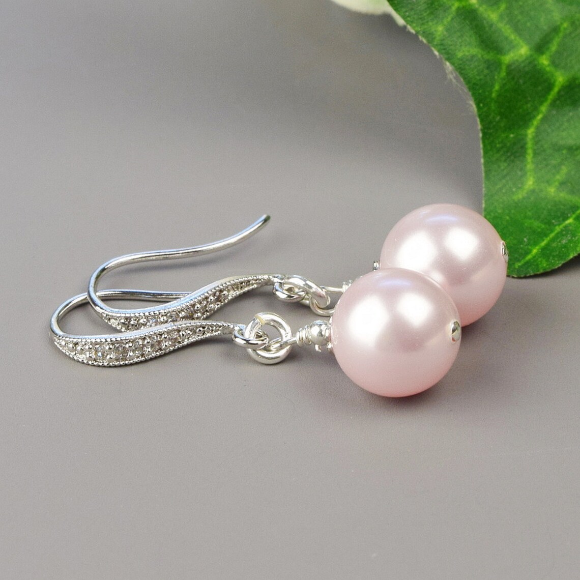 Pink Pearl Necklace SET OF 5 Pearl Bridesmaid Necklace Set - Etsy