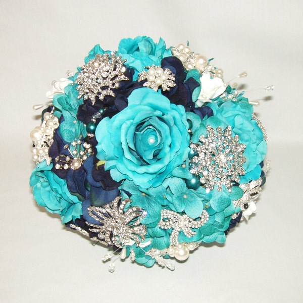 Navy Blue Turquoise - Etsy