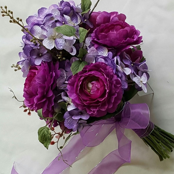 Magenta Bouquet - Etsy