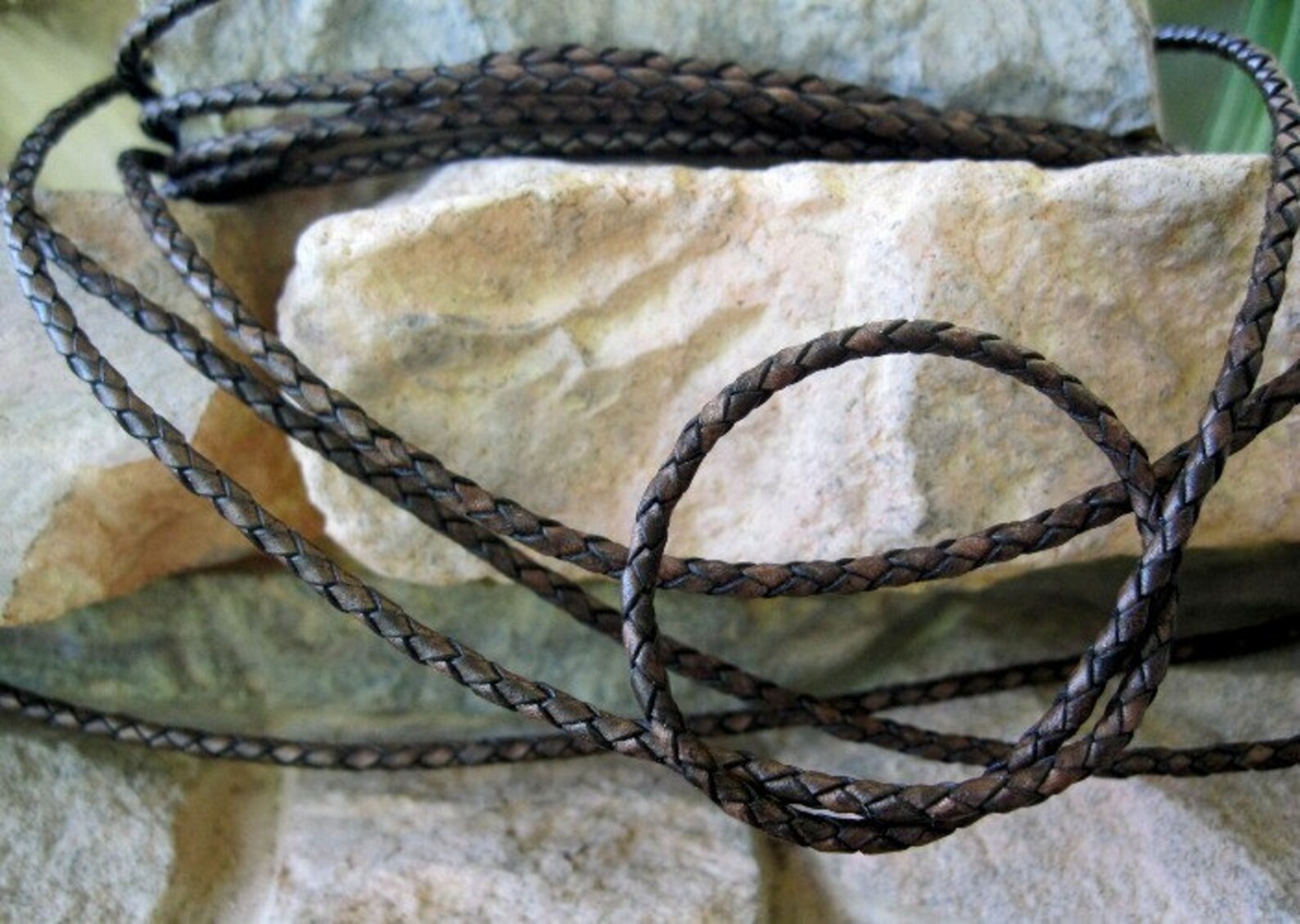 3 Mm Round Bolo Cord Vintage Brown Leather Lace Dark Brown 3 - Etsy