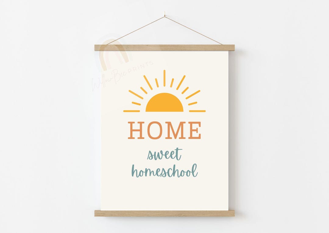 Home Sweet Homeschool, Digital Print, Homeschool Sign, Printable - Etsy