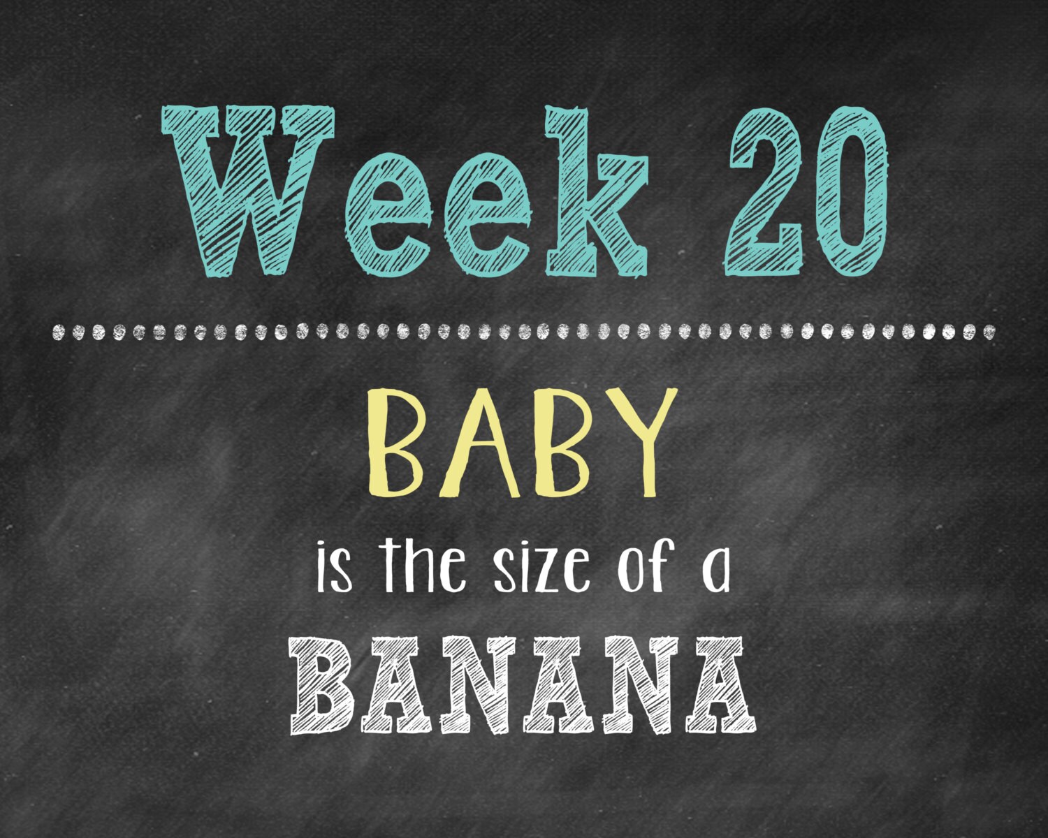 Pregnancy Calendar Countdown Chalkboard Printable Pregnancy - Etsy