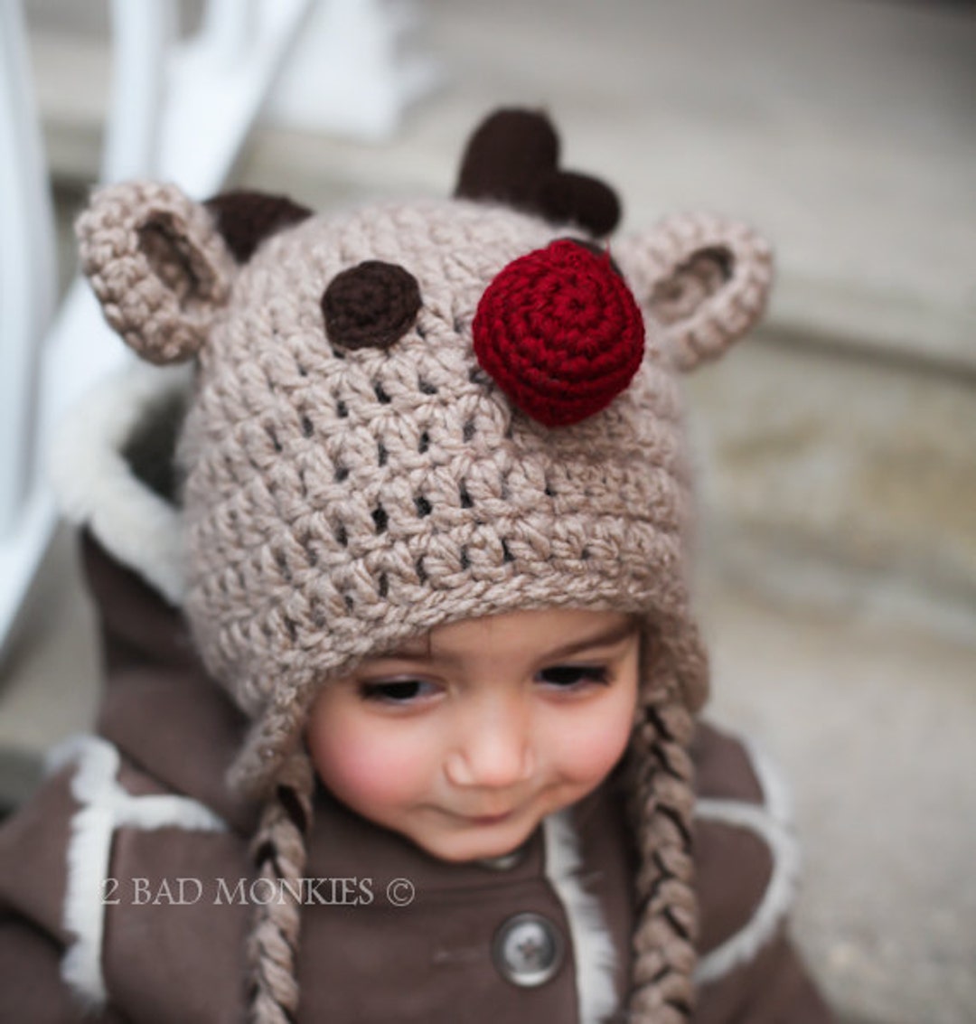 Christmas Hat Baby Christmas Hat, Reindeer Hat Toddler Christmas Hat ...