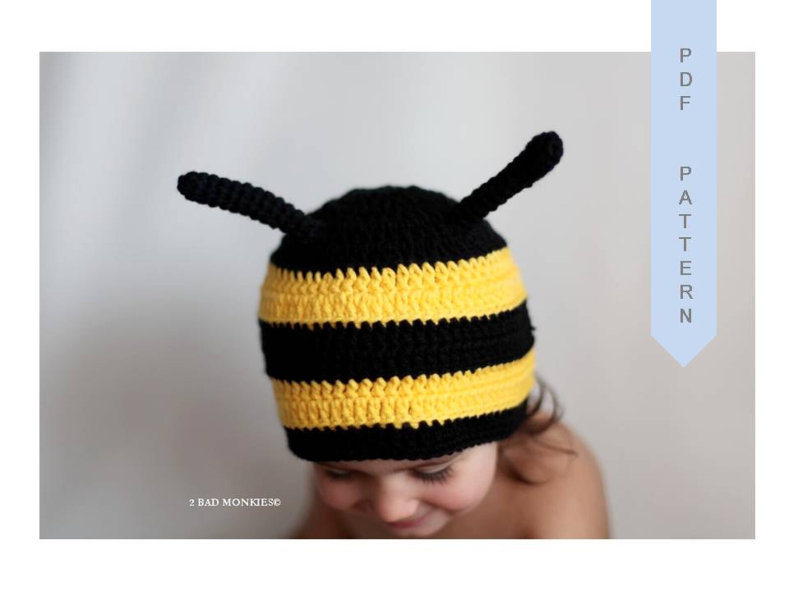 Crochet Bee Hat CROCHET PATTERN Crochet Pattern Baby | Etsy