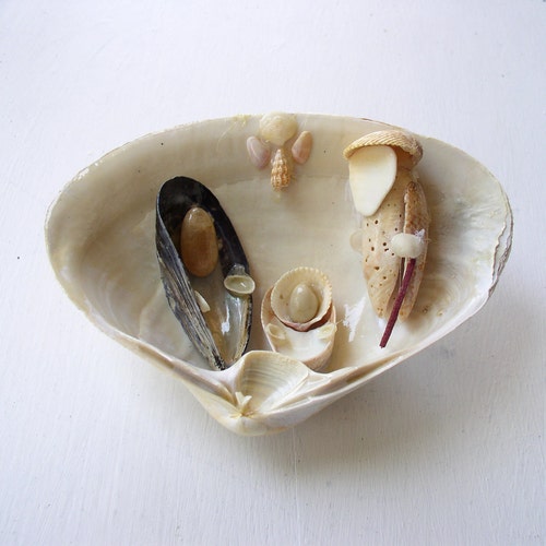 Nativity Scenes Crafted From Shells Each One Unique - Etsy