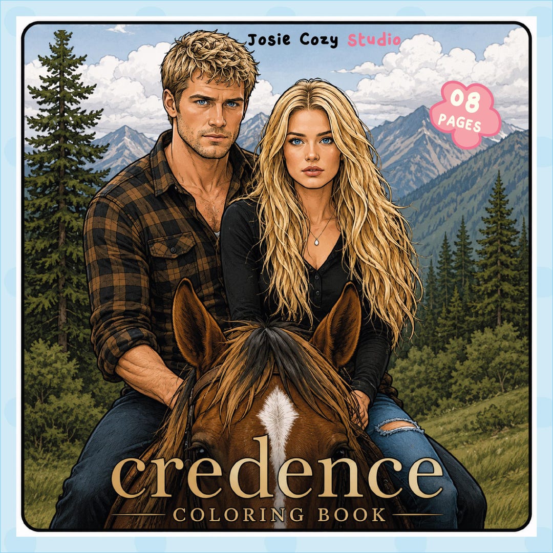 Credence Coloring Book | Dark Romance, Booktok Inspired Pages (digital ...