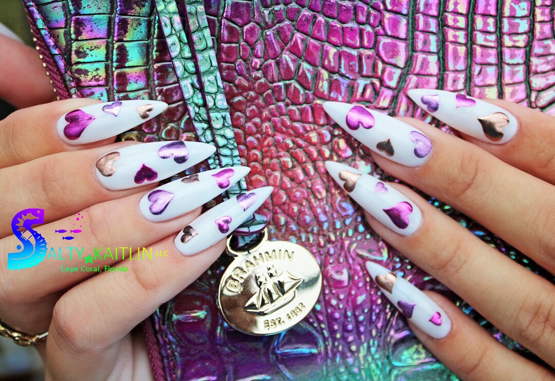 Break Hearts Not Nails Gel Press on Nails - Etsy