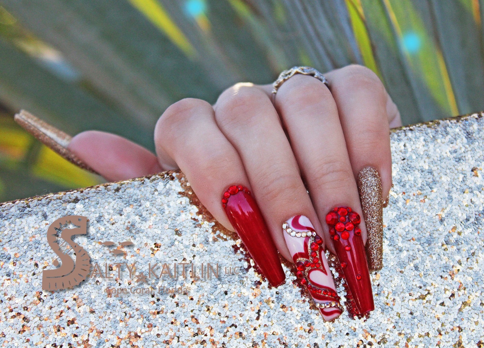Heart Breaker Gel Press on Nails - Etsy