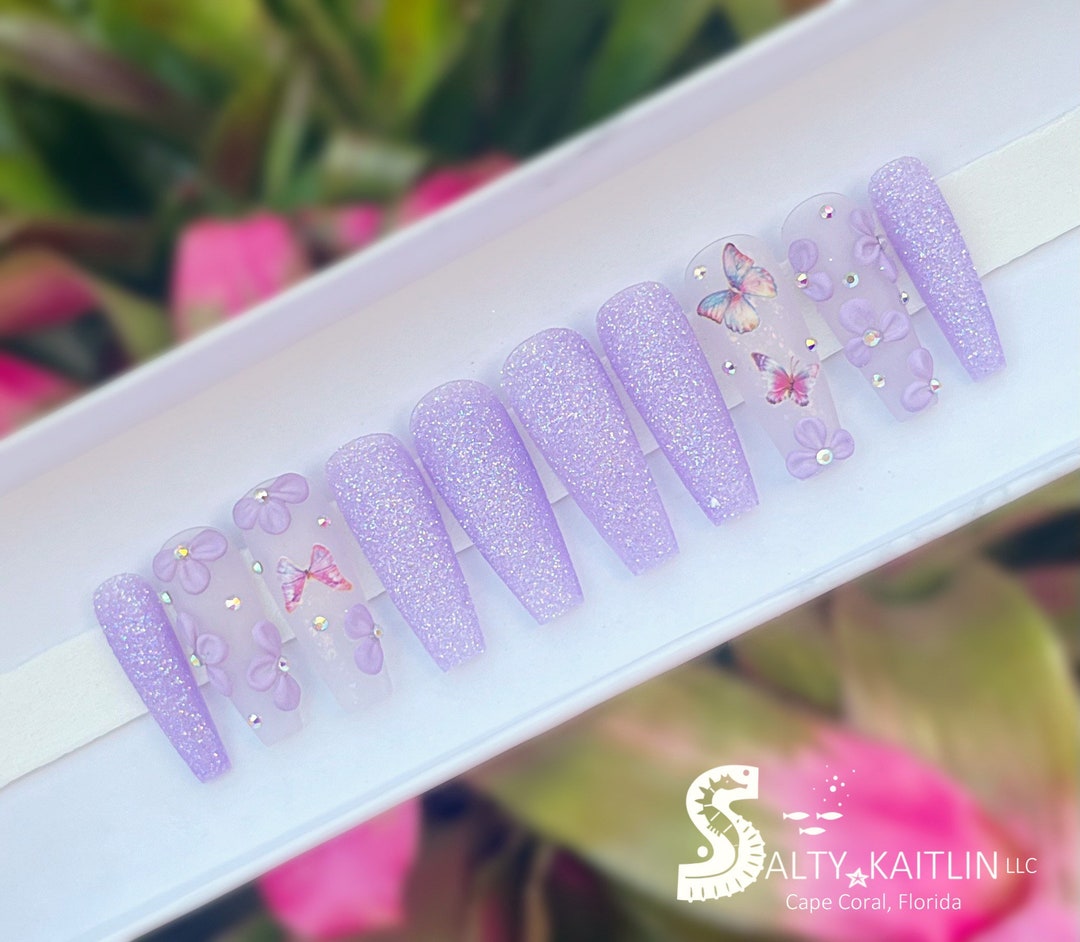 Spring Vibes Gel Press on Nails - Etsy